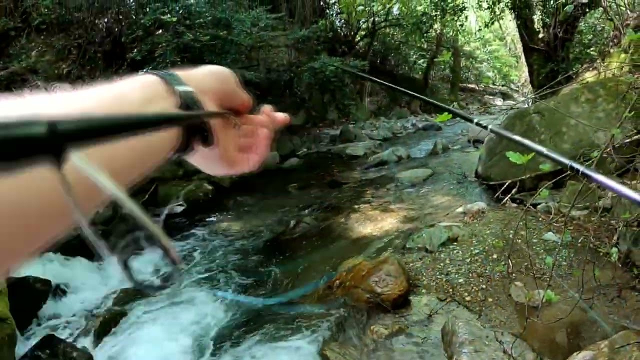 Πρώτη απόπειρα για ψάρεμα σε ποτάμι! - YouTube