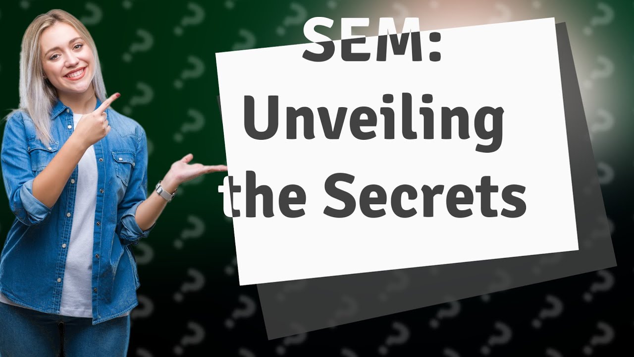 How Does Scanning Electron Microscopy (SEM) Work? - YouTube