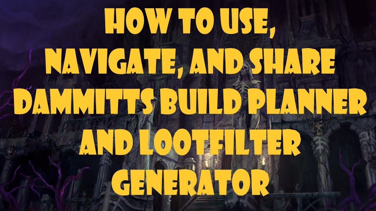 How To Use Dammitt Build Planner And Filter Generator 0 8 3D Last Epoch How To Use Dammitt Build Planner And Filter Generator 0 8 3D Last Epoch