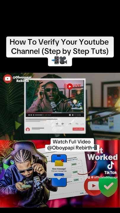 How To Verify Your Youtube Channel (Step by Step Tuts) #oboypapi #tech #viral #capcut #binance ...