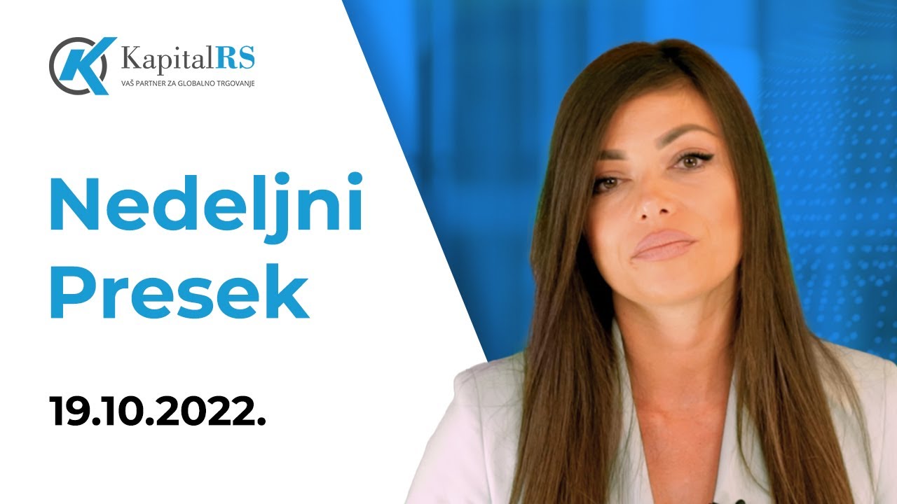 Nedeljni presek cena CFD ugovora na globalnom finansijskom tržištu 19. ...