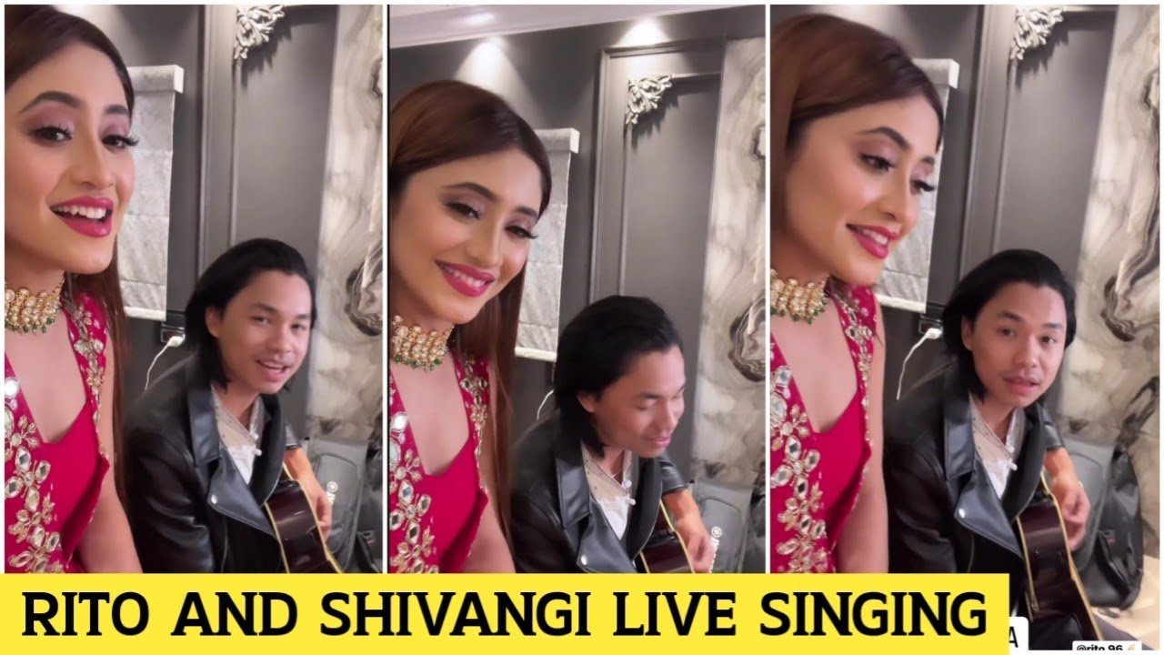 Rito Riba Live Singing Heer Ranjha With Shivangi Joshi| Shivangi Joshi ...