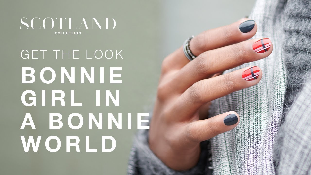 A Very Pretty DIY Nail Art Inspired by Scottish Tartan Design - YouTube