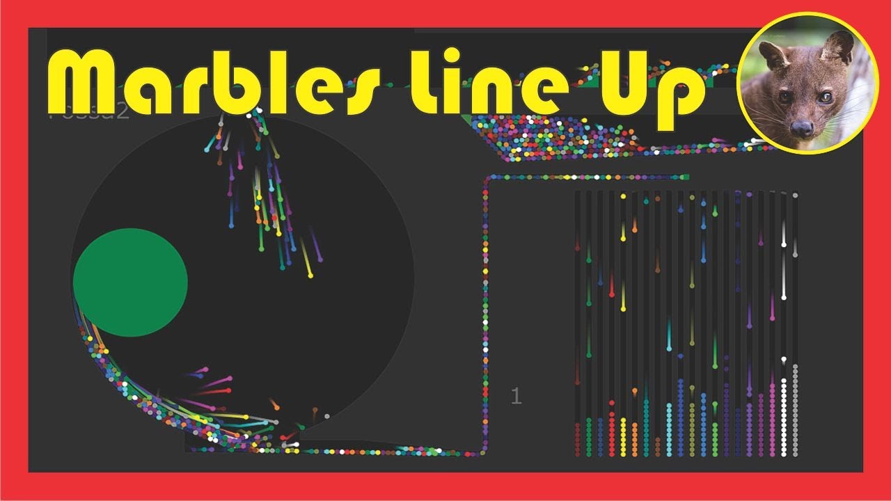 Marbles line up to win. Who will it be? - YouTube