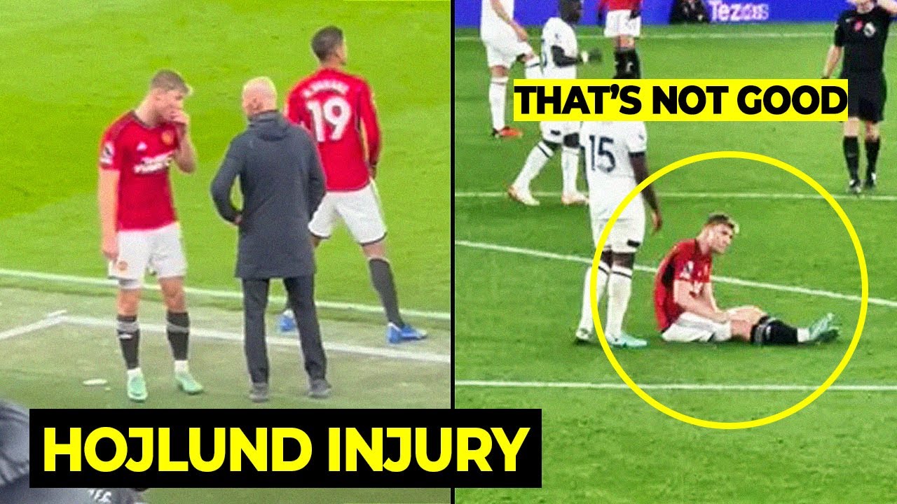 HOW BAD Rasmus Hojlund INJURY vs Luton Town? Manchester United News ...