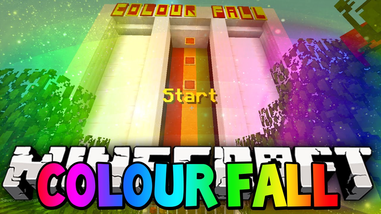 Minecraft Colour Fall Challenge! (Minecraft 1.8 Colour Fall Mini-Game ...
