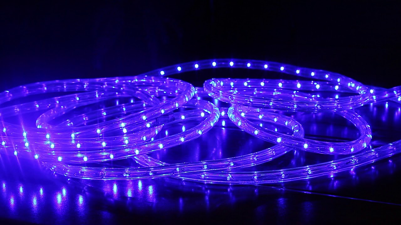 Prezentare video cablu luminos LED Hoff albastru interior / exterior 11 ...