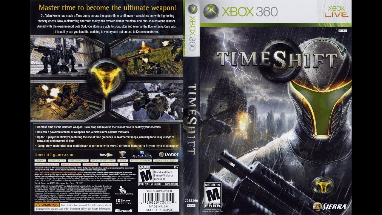 TimeShift - Parte 1 - Direto do XBOX 360 - YouTube