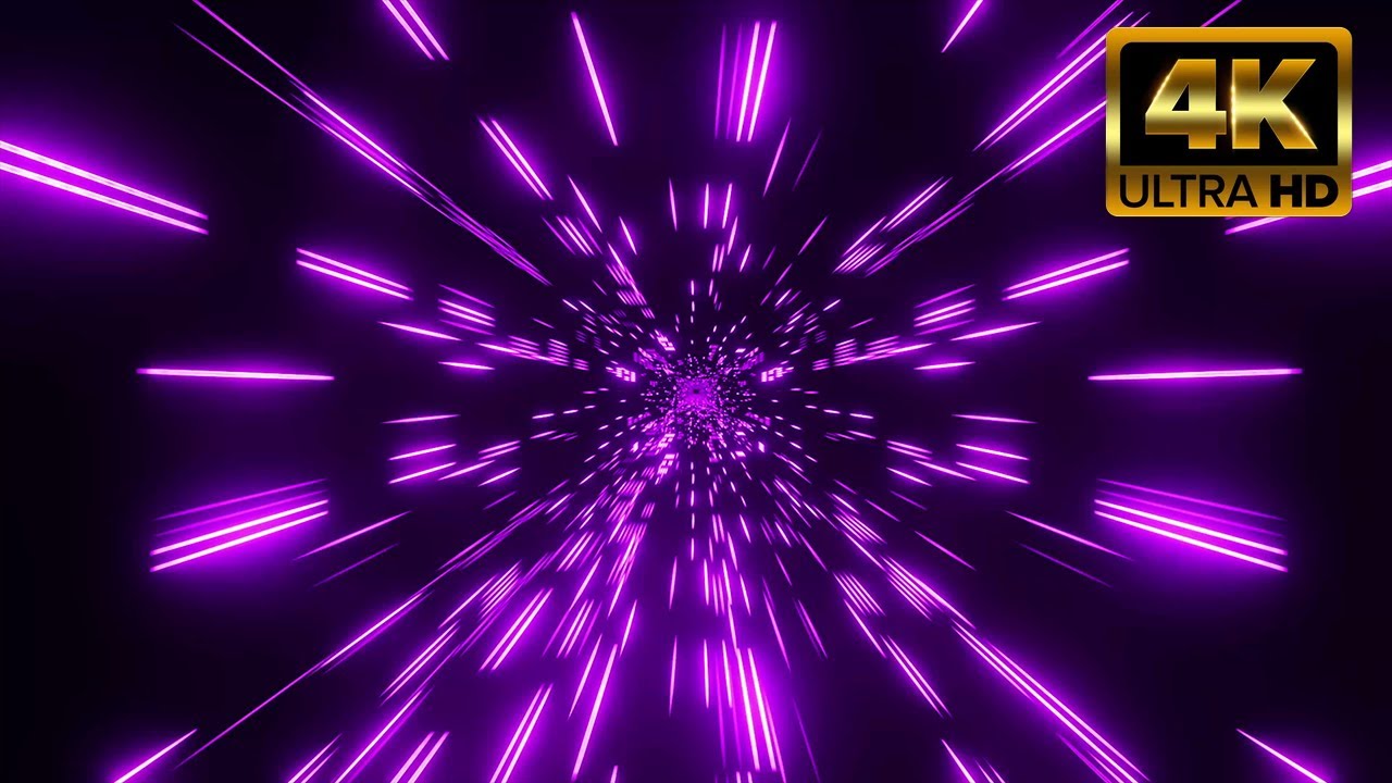 Bright Purple Space Tunnel – 1HR LOOP 4K 60FPS - YouTube