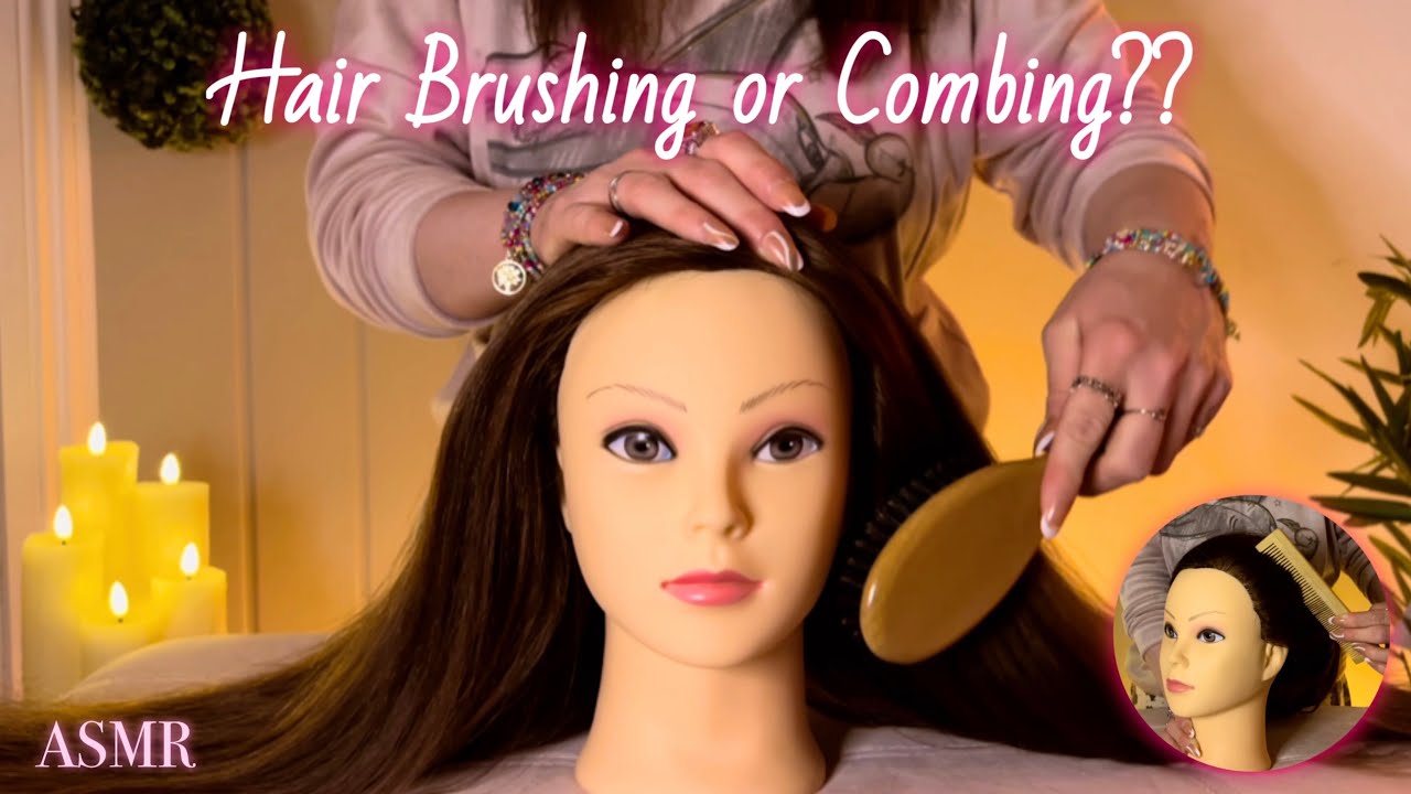 ASMR Hair Styling with Hair Brushing, Combing & Hair Play | Relaxing & Calming For A Deep Sleep ...