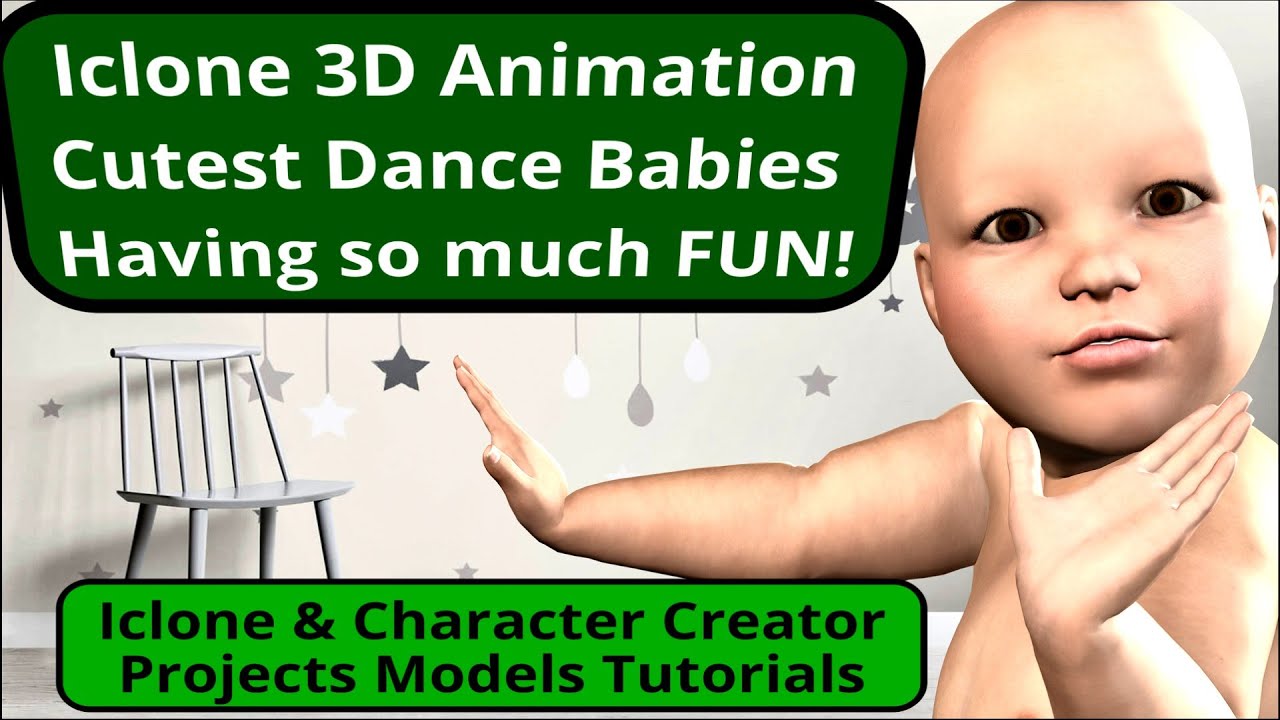 Music 3D Animation🤗Dancing Babies Having FUN! Created in (Iclone ...