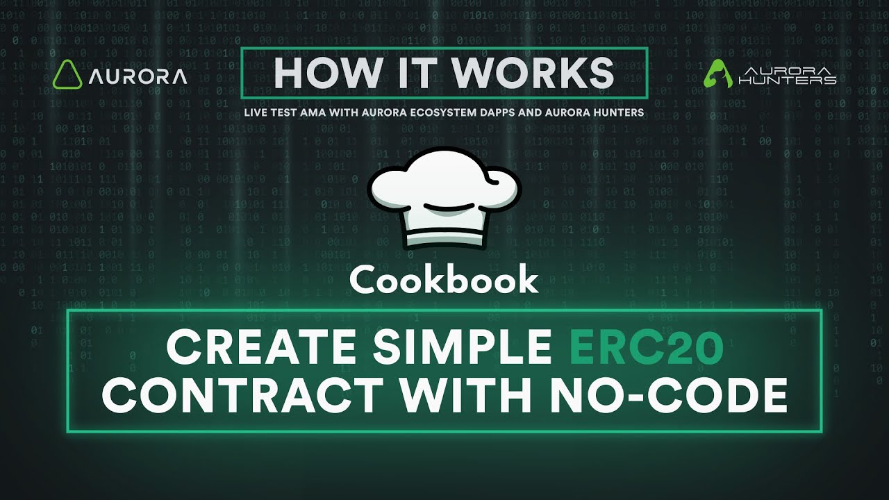 How it works? Cookbook. Create simple ERC20 contract with no-code - YouTube
