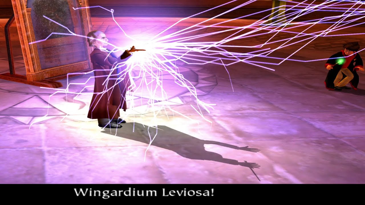 Voldemort casting "wingardium leviosa" spell, now i have seen ...