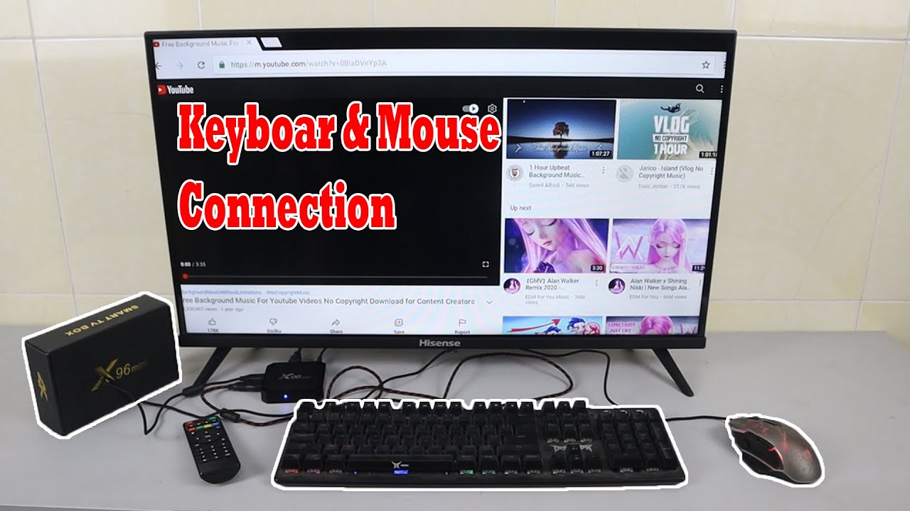 How to Connect Keyboard and Mouse to X96 Mini Smart TV Box - YouTube