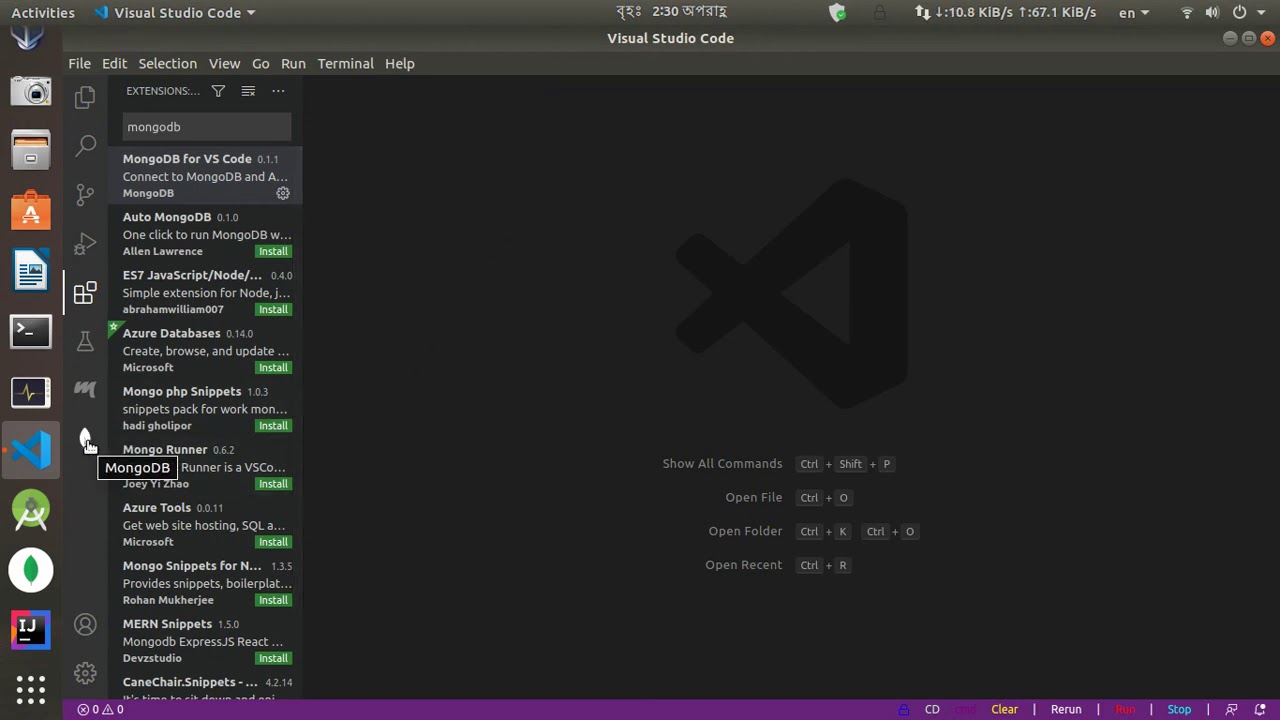 Mongodb Plugin With Vscode Youtube 9758