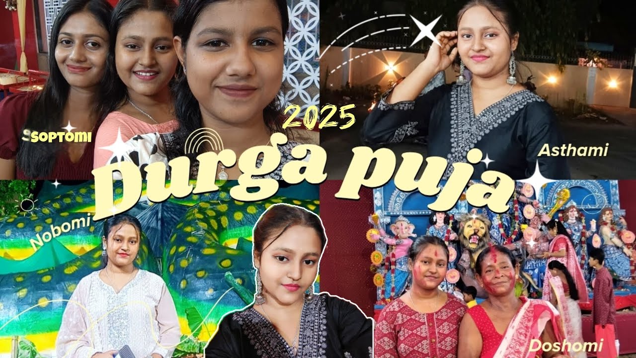 "Durga Puja 2025 Vlog | Soptomi to Doshomi Full Celebration🎪🎉" - YouTube