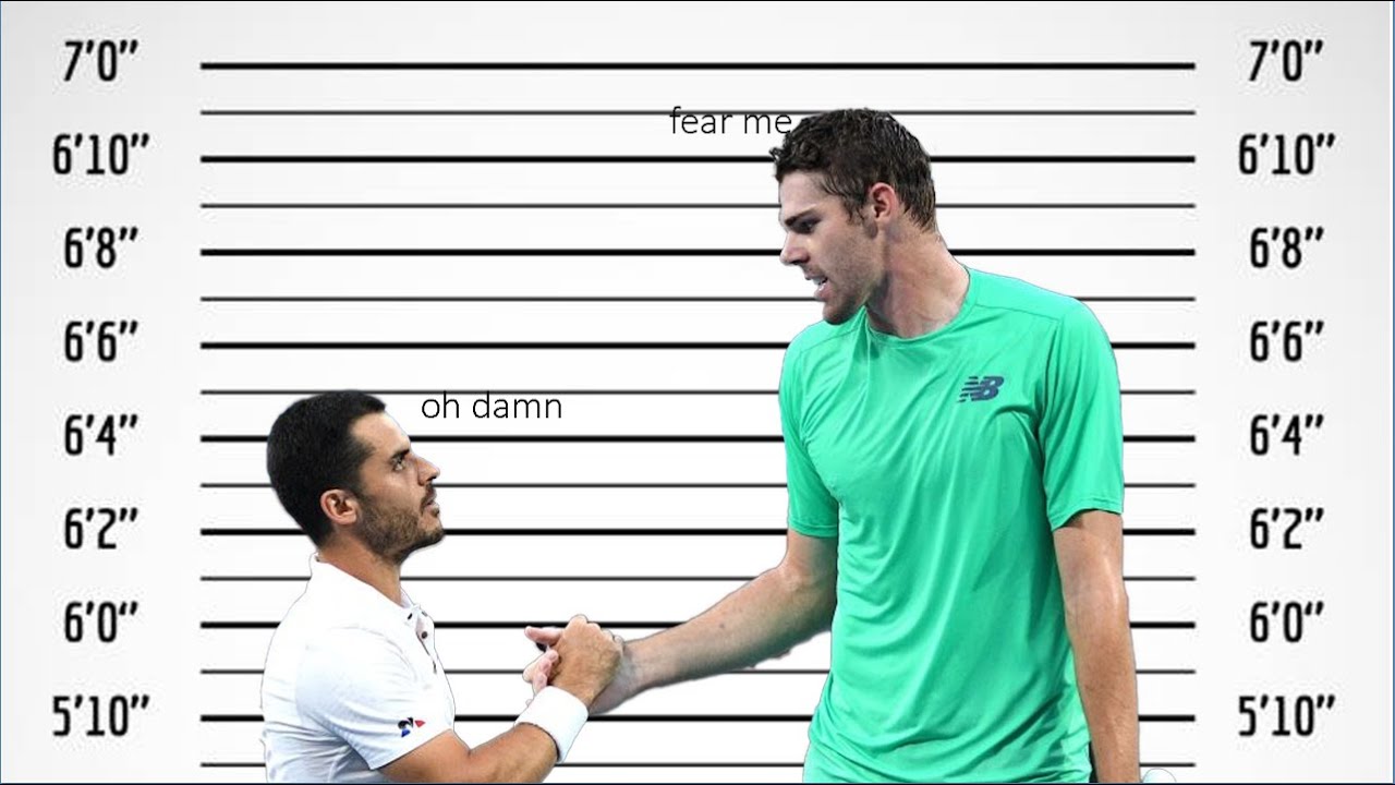 What Happens When a 6'11" Man Plays Tennis - YouTube