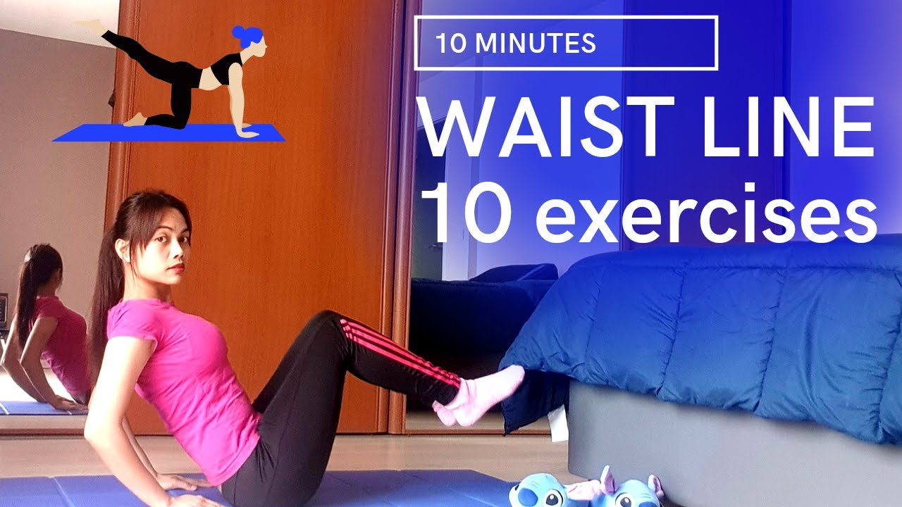 Simple Waist line exercises │ 10 minutes Waist line Home Workout ...