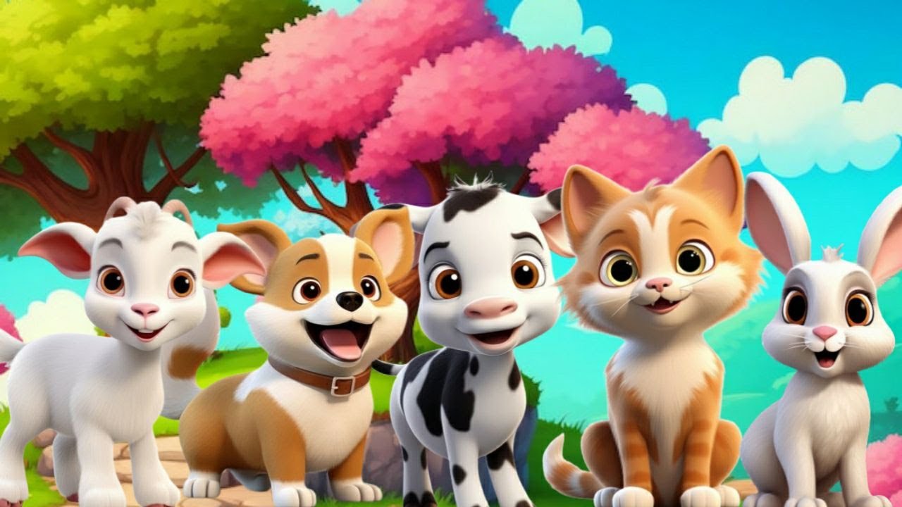 farm animals with sound| farm animals videos for kids| animals sound ...