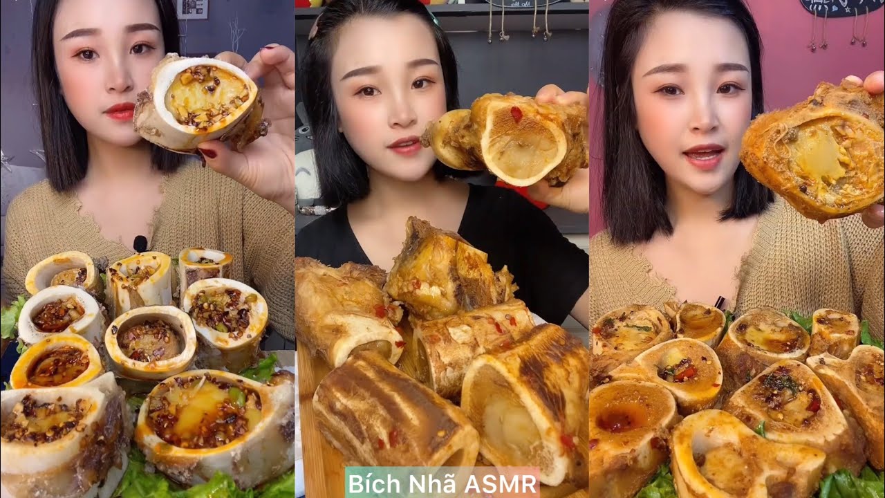 MUKBANG beef bone marrow ASMR - The best of delicious Yan Jun food #512 ...