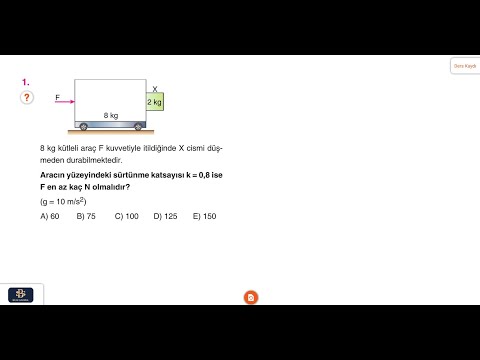 Test 18-Soru-1| Bilgi Sarmalı 11.Sınıf Fizik Soru Bankası | Eylemsizlik-1
