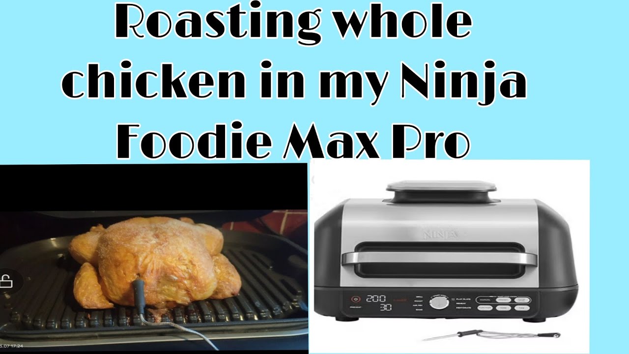 roasting whole chicken in my ninja foodie max pro - YouTube