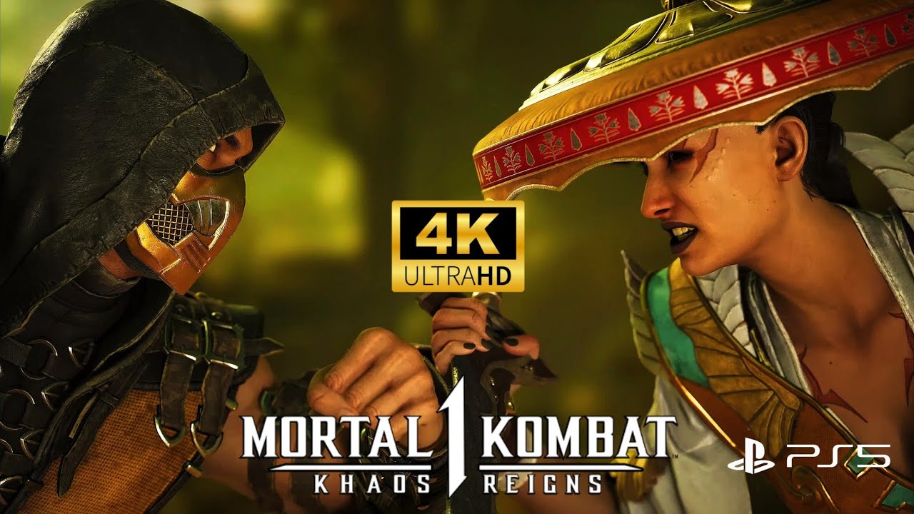 Mortal Kombat 1 Khaos Reigns - Scorpion (MKX) vs Ashrah (PS5) 4K - YouTube