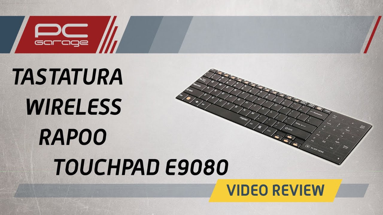 PC Garage - Video Review Tastatura wireless Rapoo Touchpad E9080 - YouTube