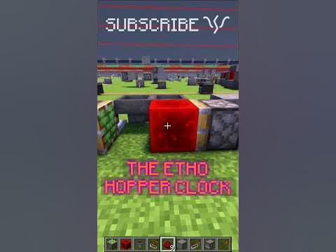 Make LONG REDSTONE CLOCKS with THE ETHO HOPPER CLOCK | Redstone with ...
