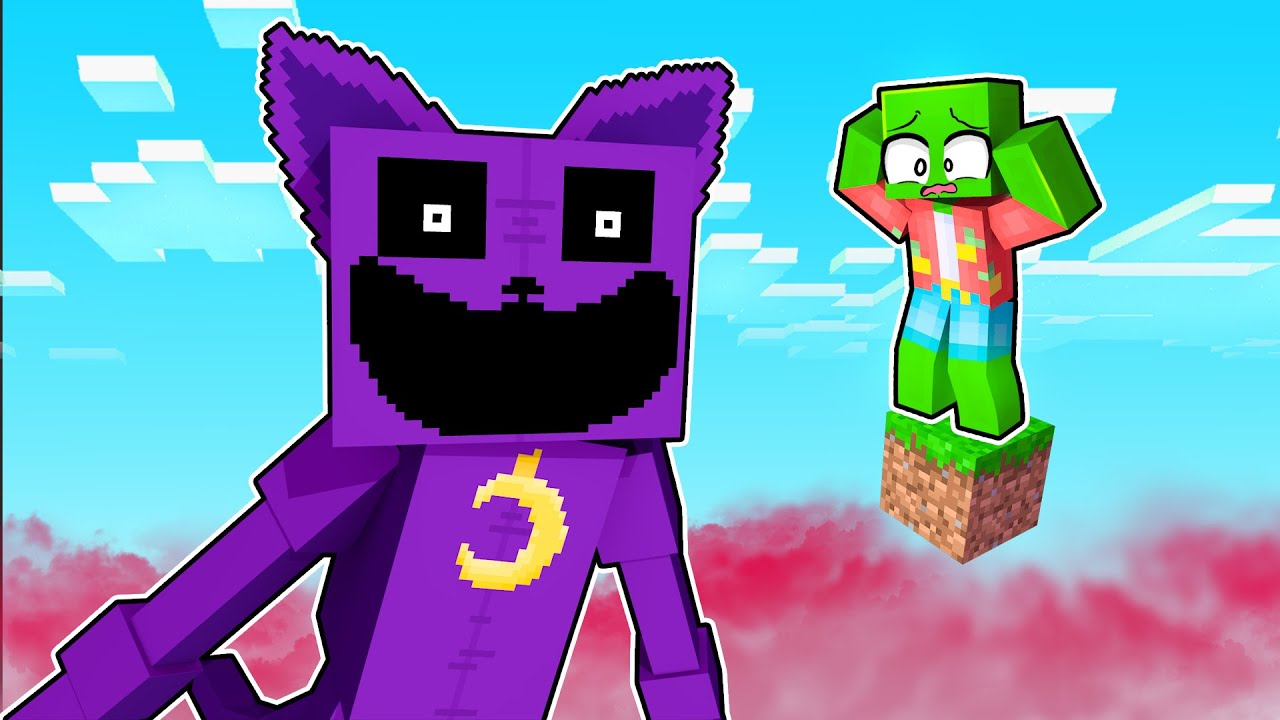 One Block Skyblock with MUTANT CATNAP in Minecraft! - YouTube