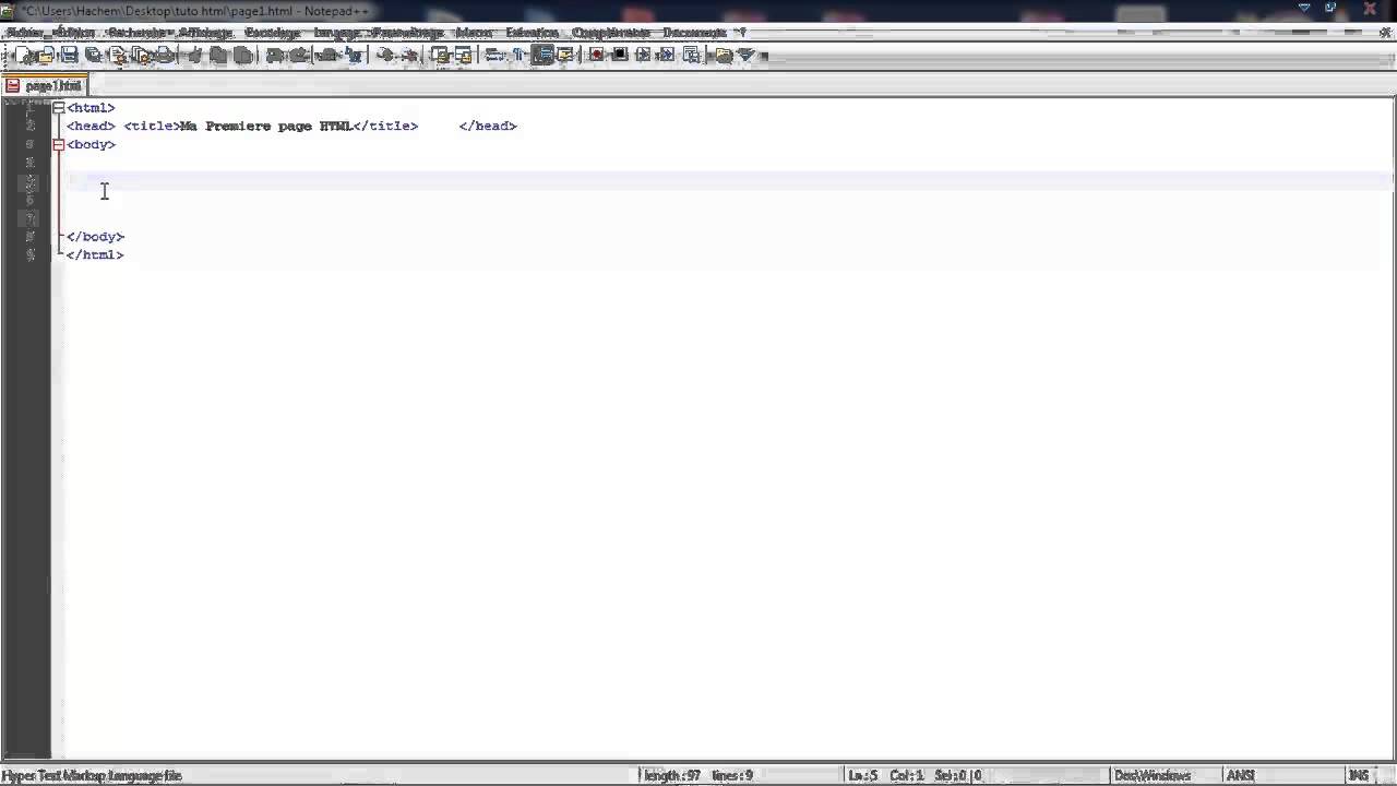 Hachem Chraiti(HTML5):bases html3/4 - YouTube
