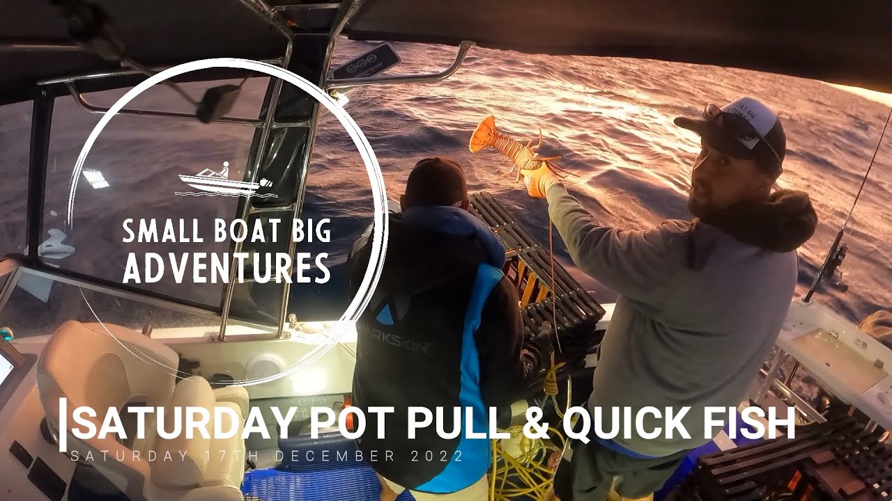 Saturday CRAYFISH POT PULL and a quick fishing sesh - 17th December ...