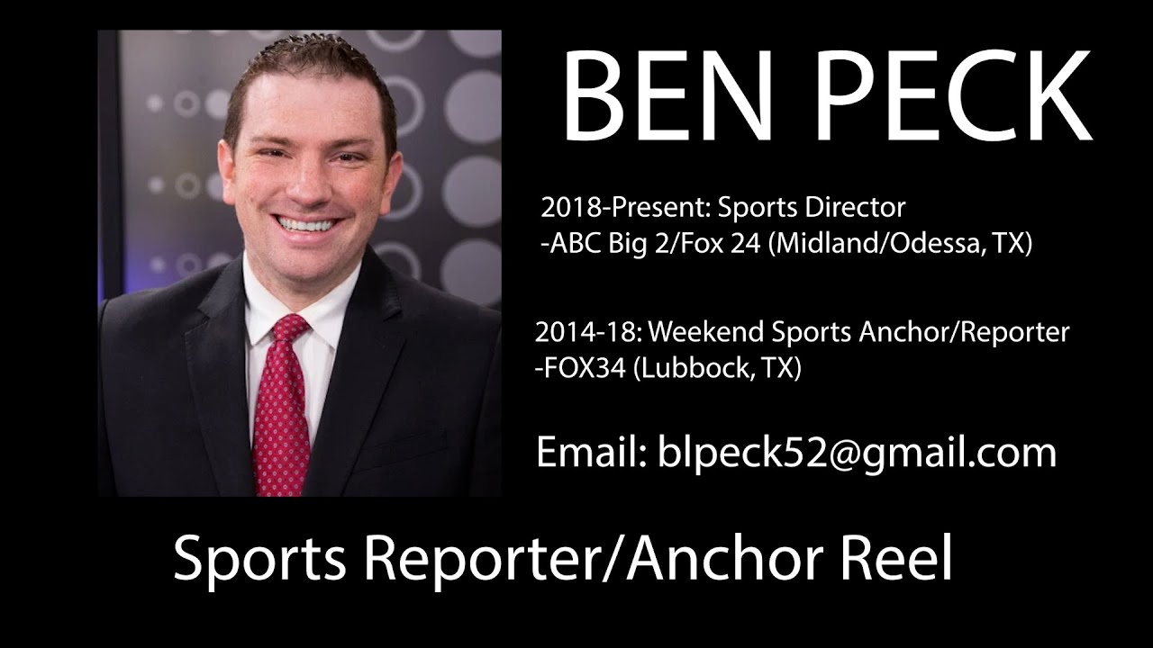 Ben Peck Sports Anchor/Reporter Reel - YouTube
