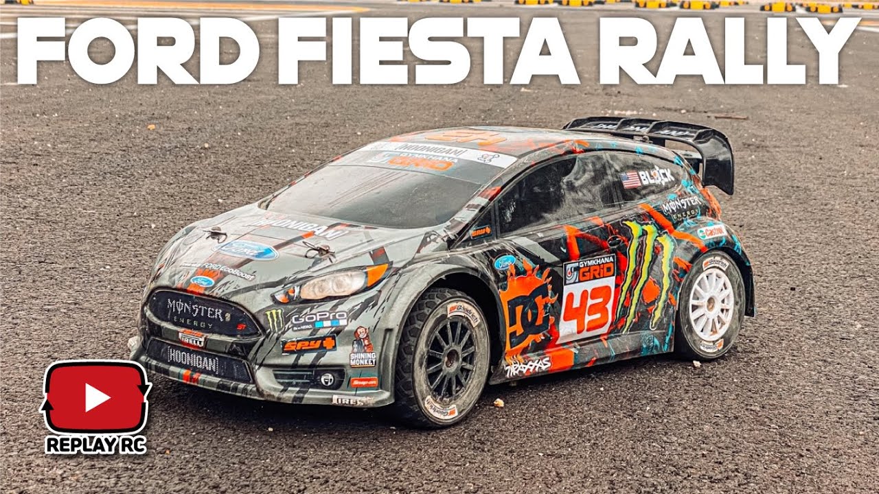 Rc cars. Traxxas Ford Fiesta Rally | Let's be Ken Block in the parking ...