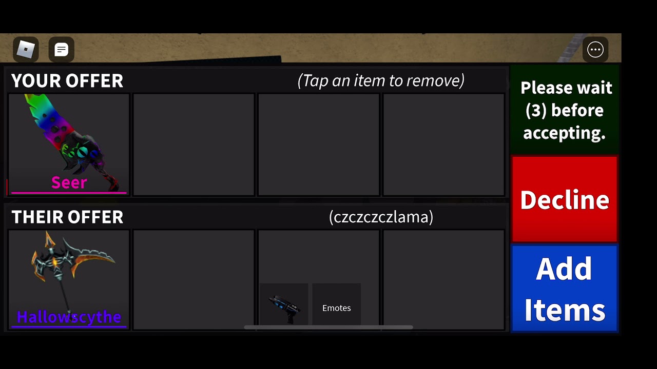 Trading a Chroma for HALLOW SCYTHE - YouTube