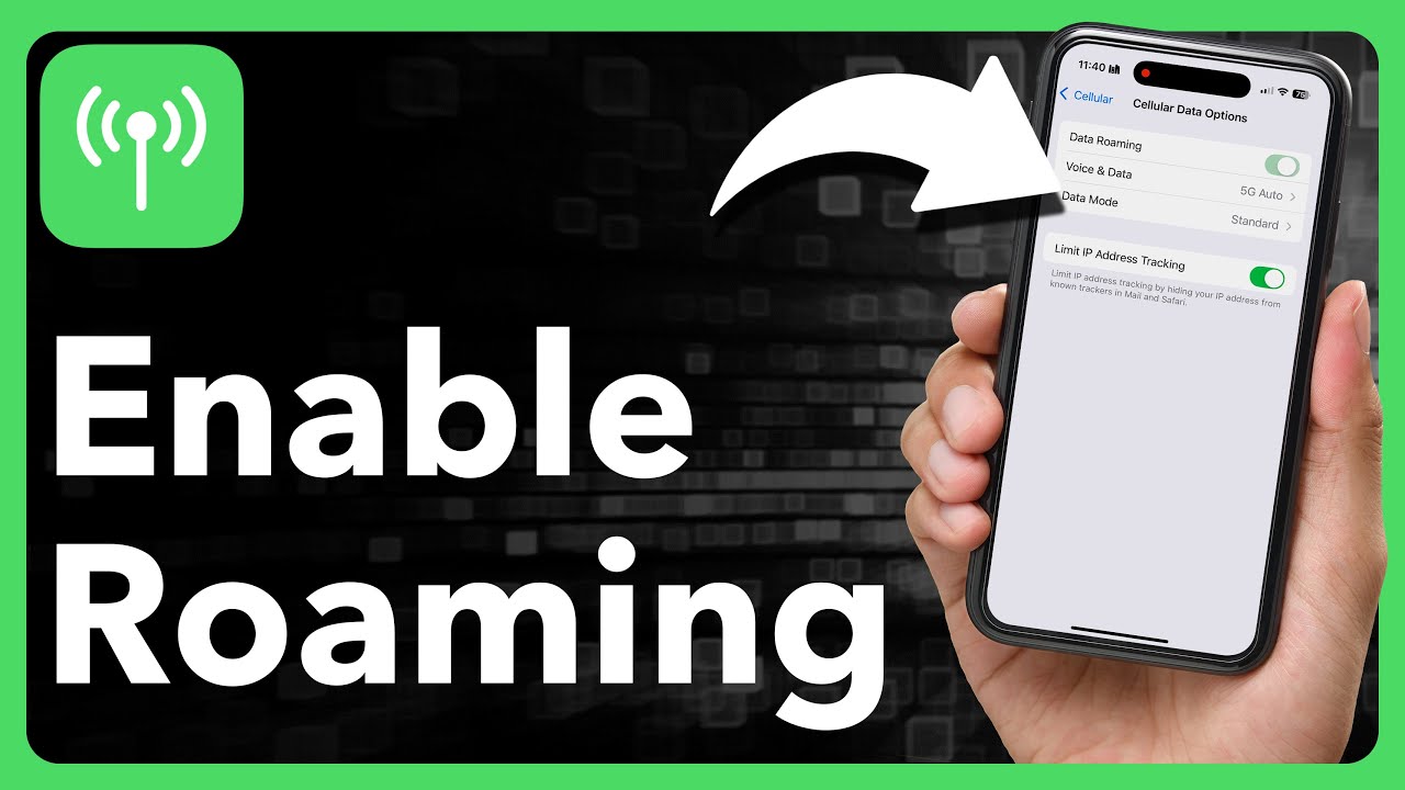 How To Turn On Roaming On iPhone - YouTube