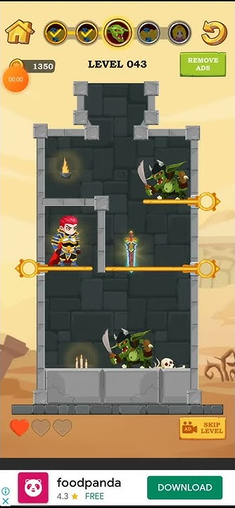 Hero Rescue Game level 43 - YouTube