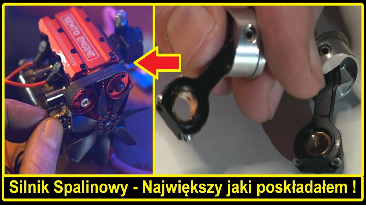 Działający mini Silnik spalinowy RC NITROMTTANOL Nitro Engine Model Kit ...