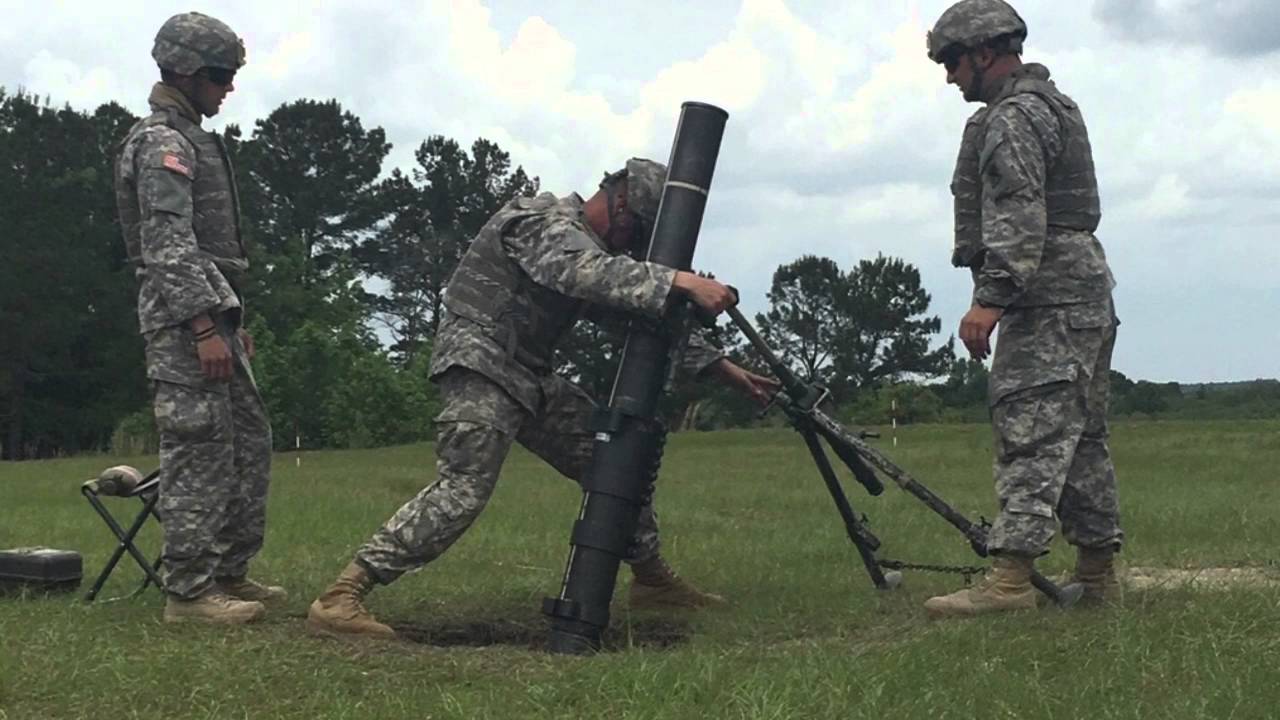 1-118 IN Mortar Platoon Live Fire - YouTube