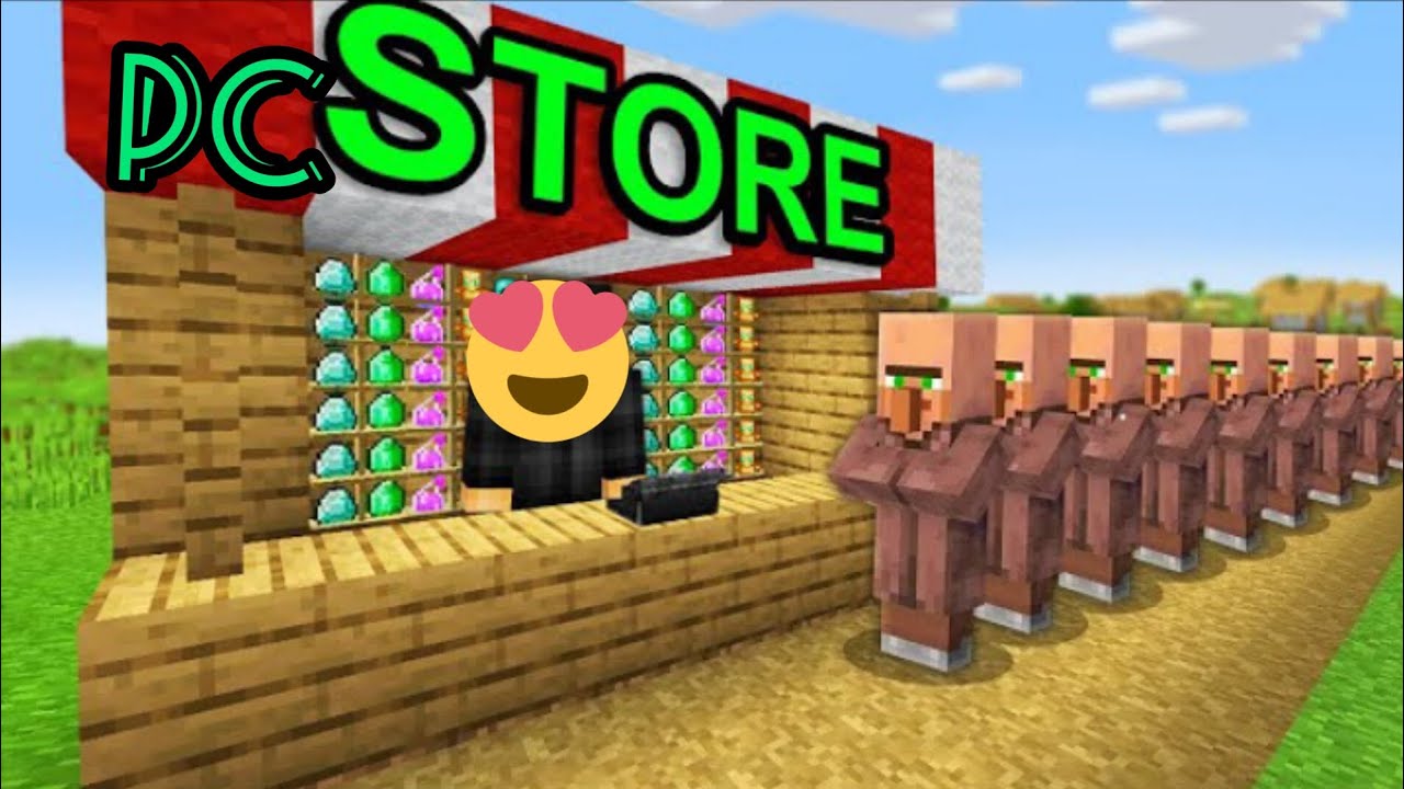 I open my own PC store in minecraft - YouTube