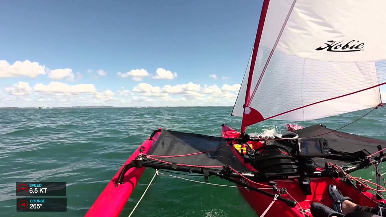 Hobie Island Spinnaker Kit in Action - YouTube
