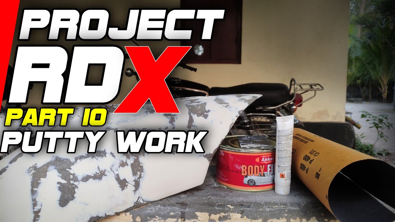 Putty work on fiberglass body / Putty work in Malayalam / project RDX ...