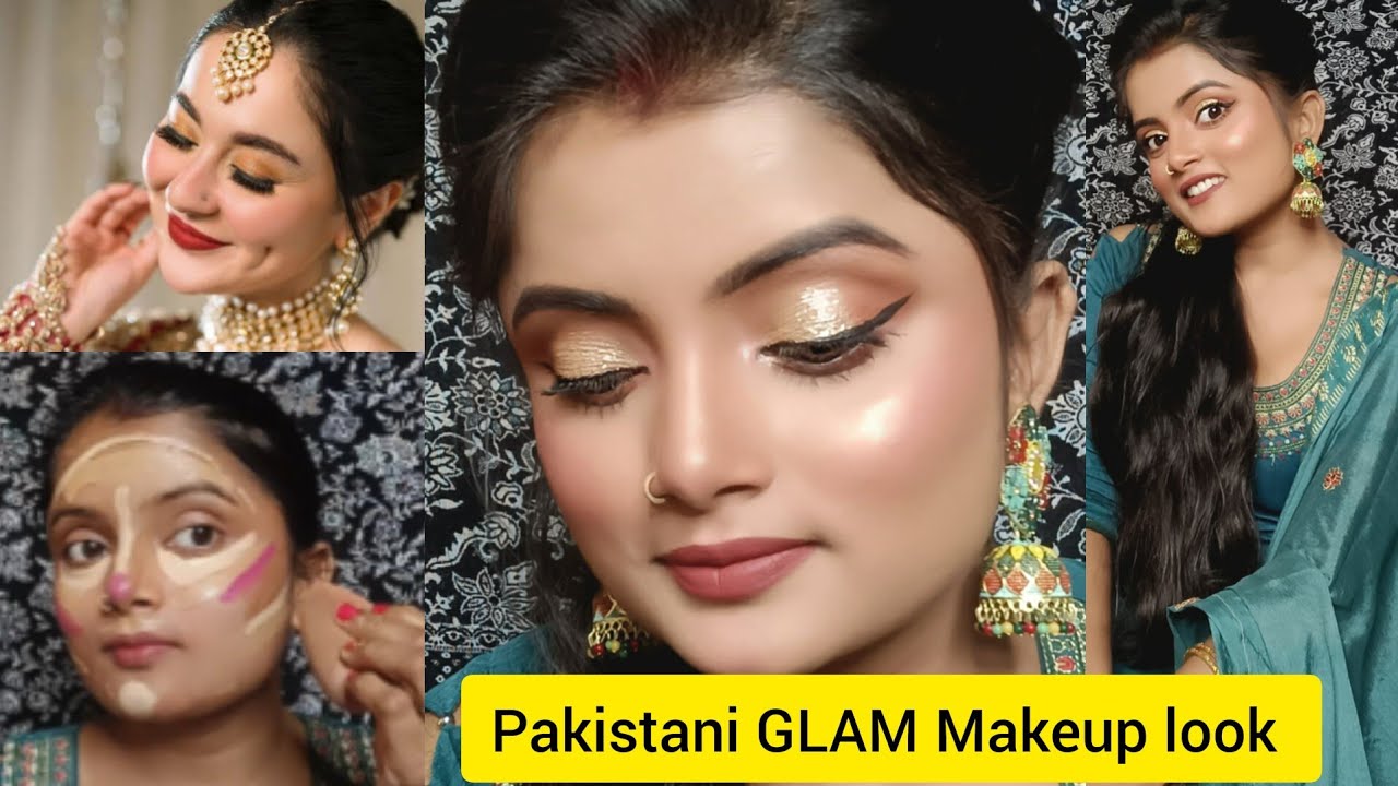 Pakistani GLAM Makeup look - YouTube