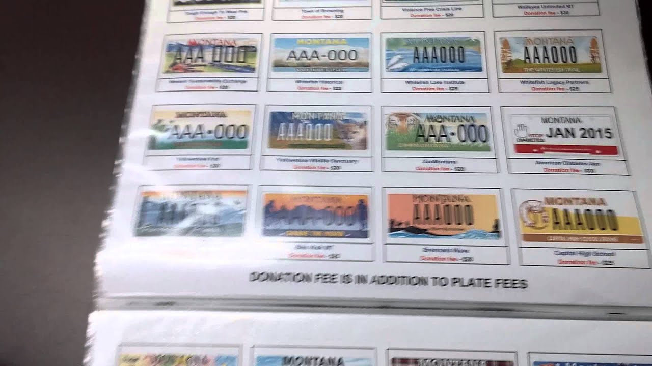 Montana's Vast Selection of License Plates - YouTube