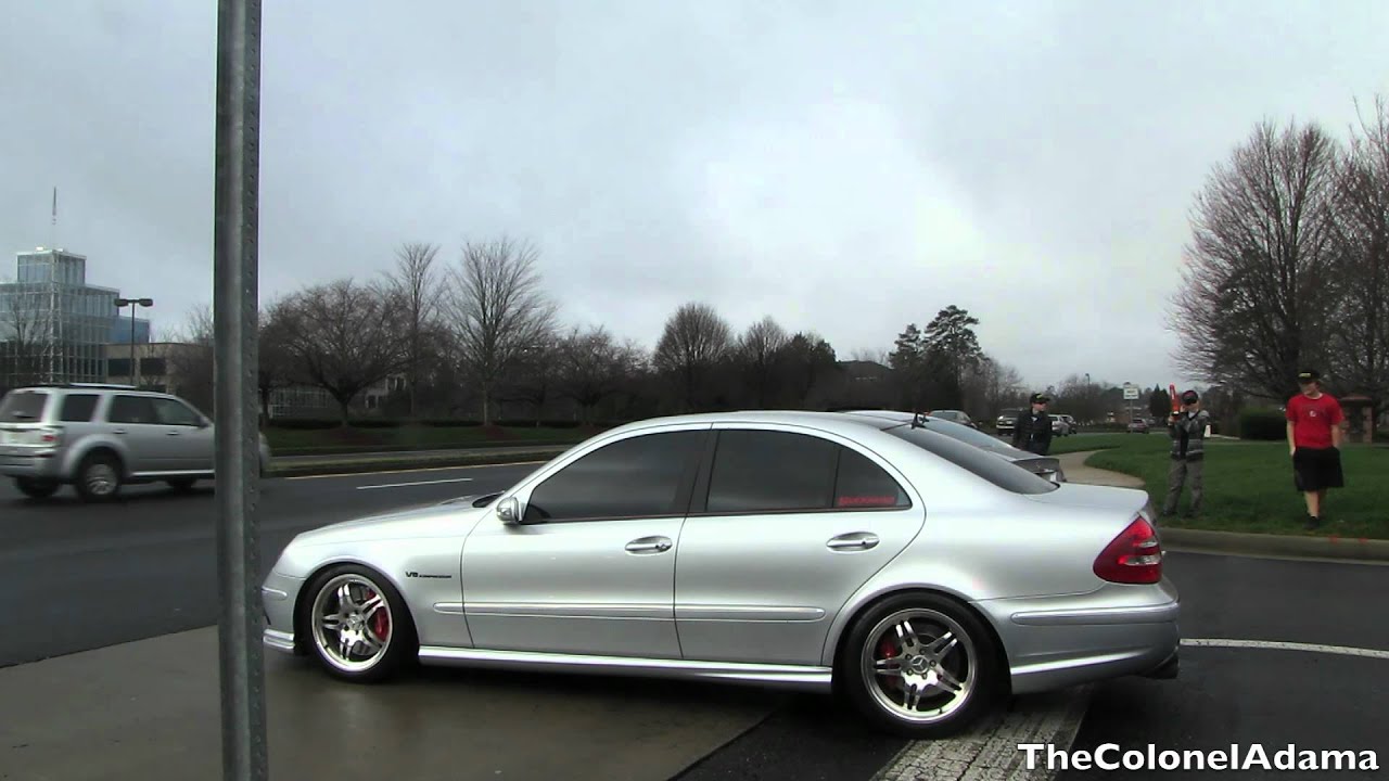 Mercedes-Benz E55 AMG: Thunderous V8; Custom Exhaust! - YouTube