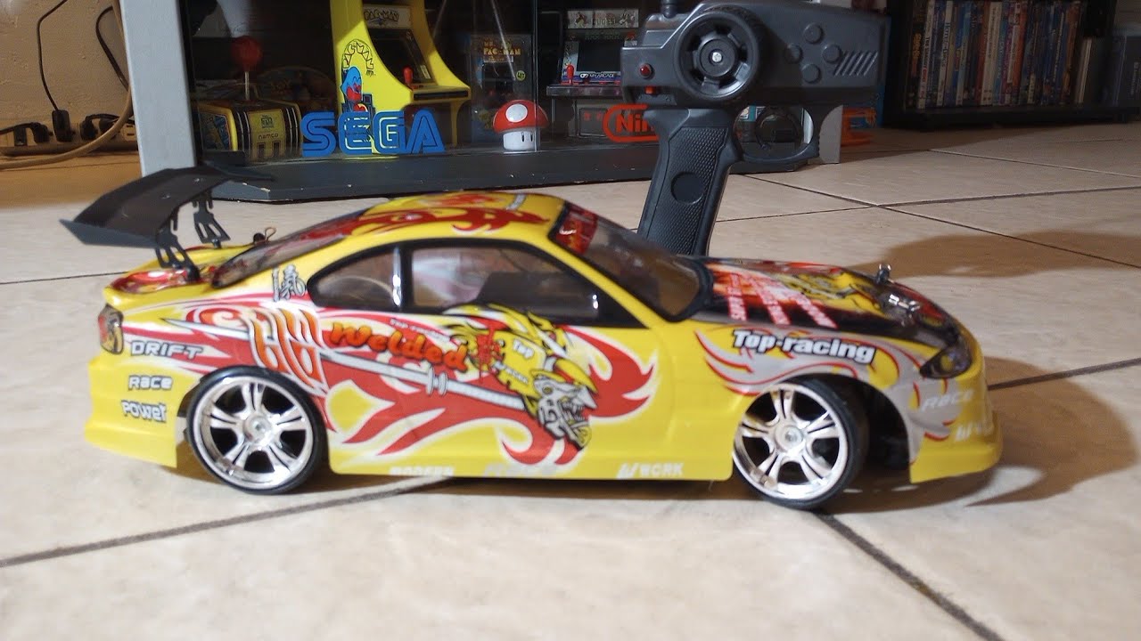 $10 Cheap Drift RC Car Let's Overpower It With A 7.4 Lipo Battery - YouTube