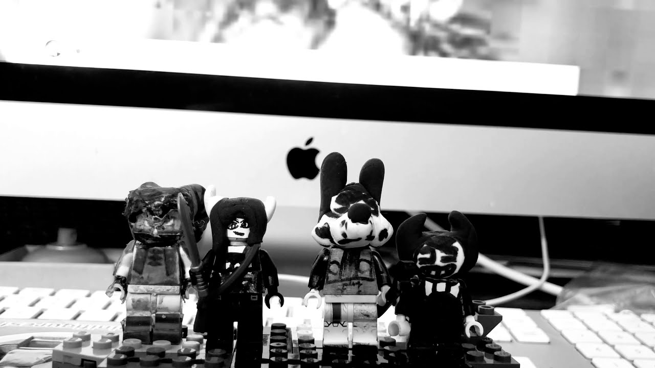 Lego Bendy and the ink machine Allison Alice Tom Boris and Bendy Custom ...