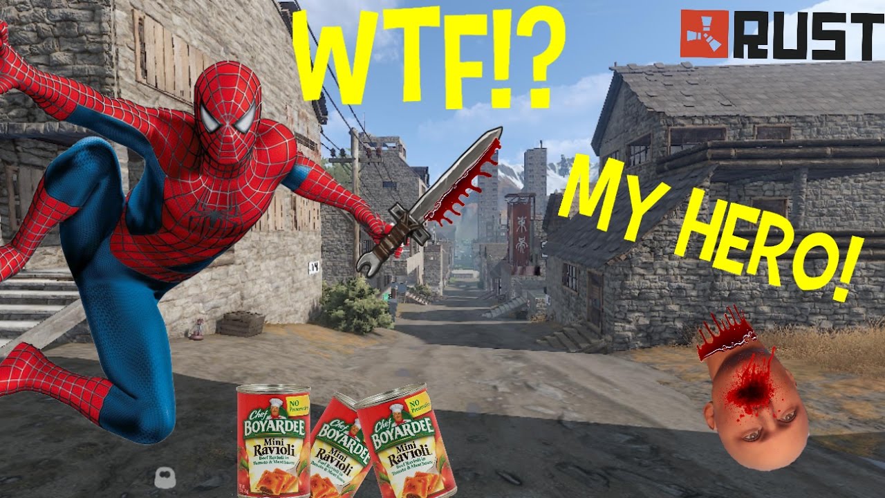 RUST: SPIDERMAN Goes DEEP & Saves Our RAVIOLIS! (Rust Trolling) - YouTube