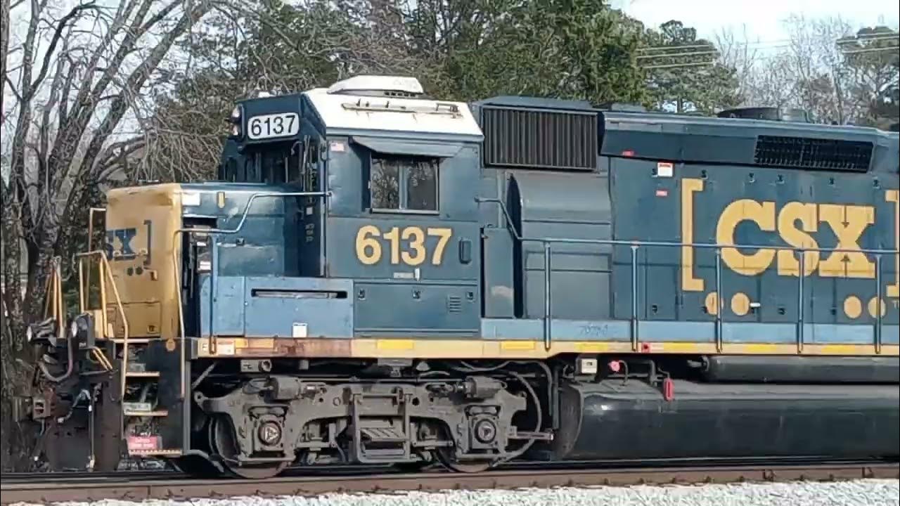 CSX 6137 GP40-2 (reclassified as a GP38-2s) with a Raised letter K5LA with a local #csxrailroad ...