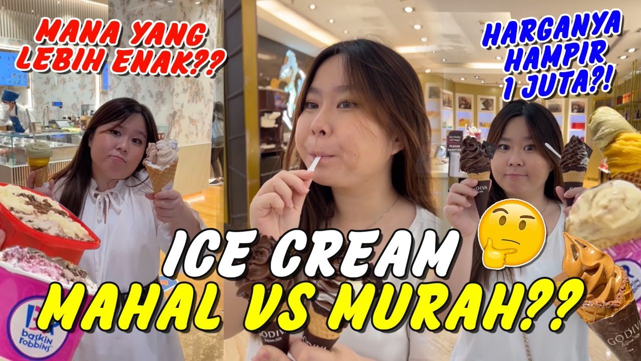 ICE CREAM TERMAHAL VS TERMURAH!! MANA YANG LEBIH ENAK YA?? - YouTube